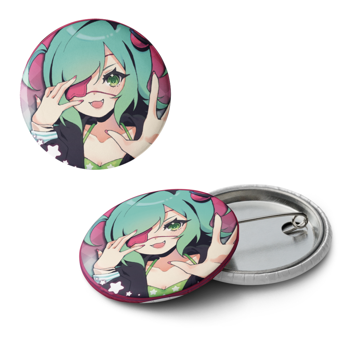 Himeika Mei Button Pin – Yorunomachi