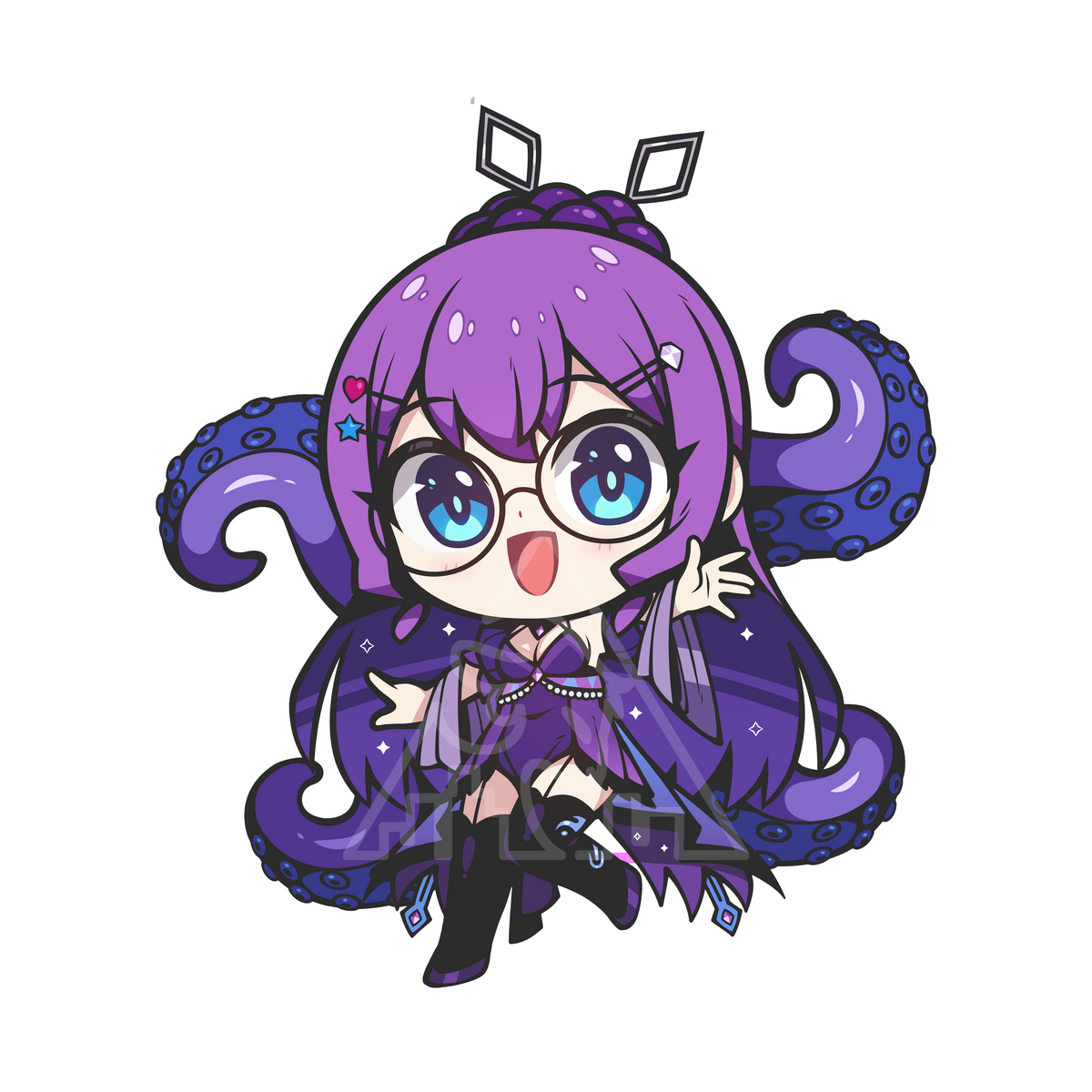 Miabyte Chibi Sticker – Yorunomachi