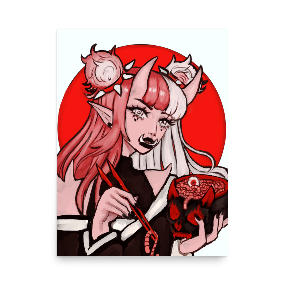 Monster Ramen Poster – Yorunomachi