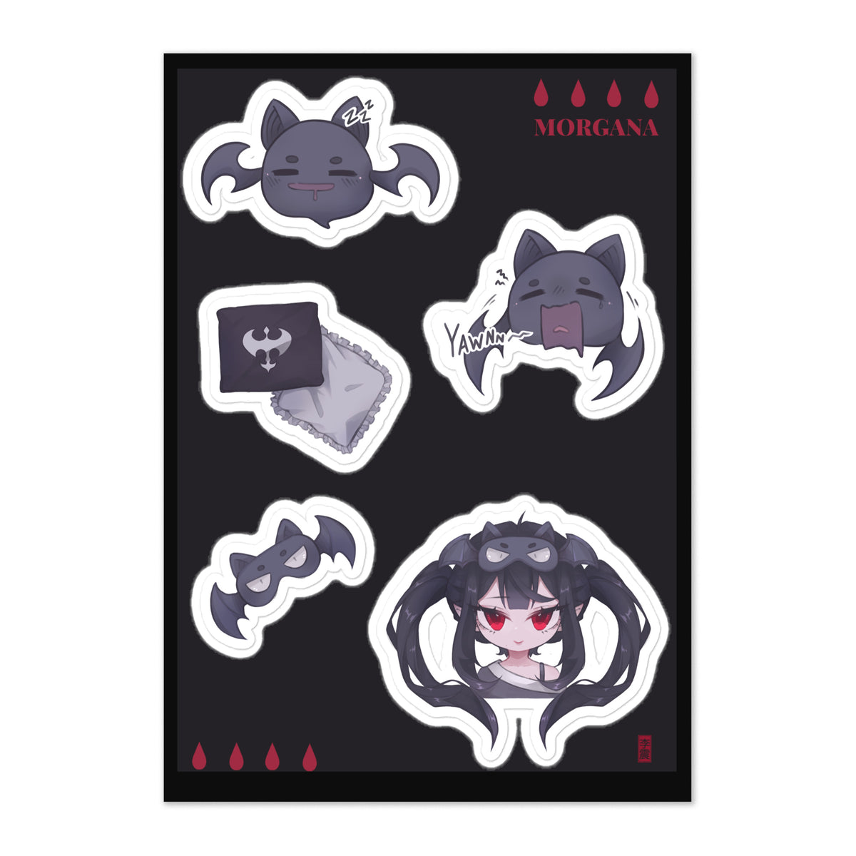 Mona Sticker Sheet – Yorunomachi