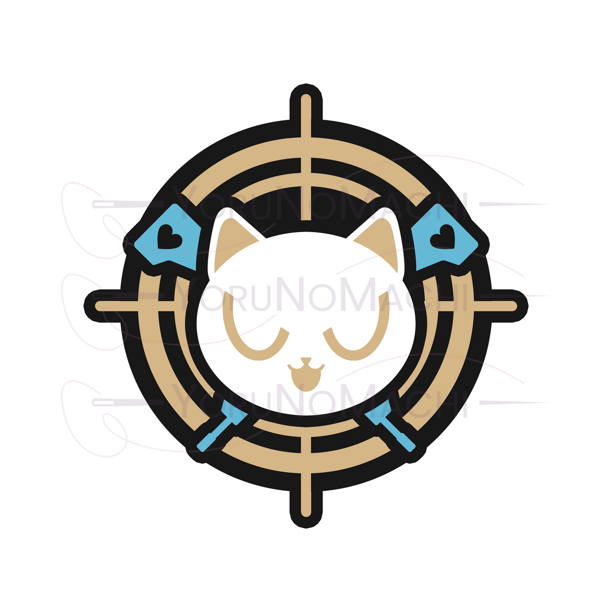 Kota Emblem Sticker – Yorunomachi