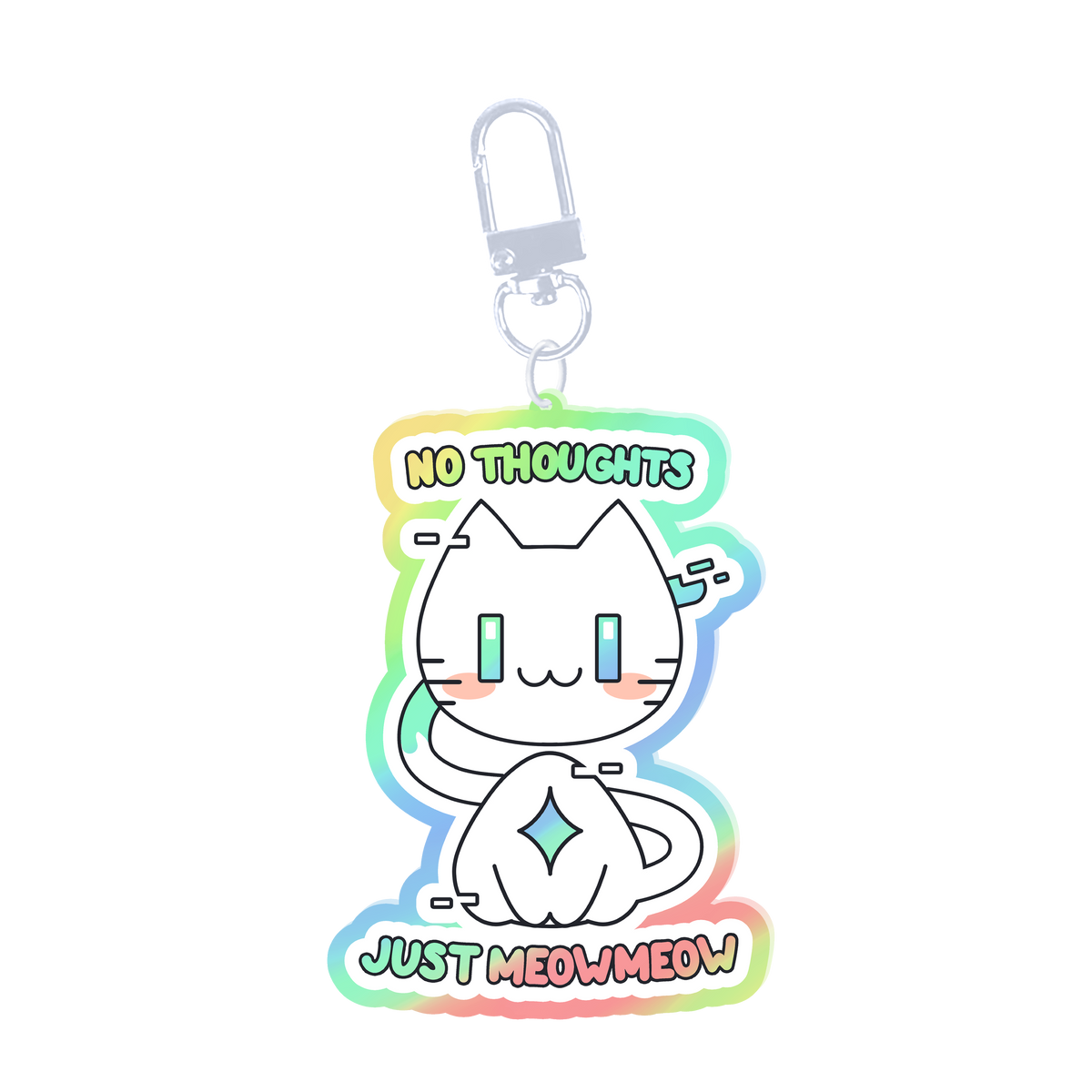 No Thoughts Just Meow Meow Charm – Yorunomachi