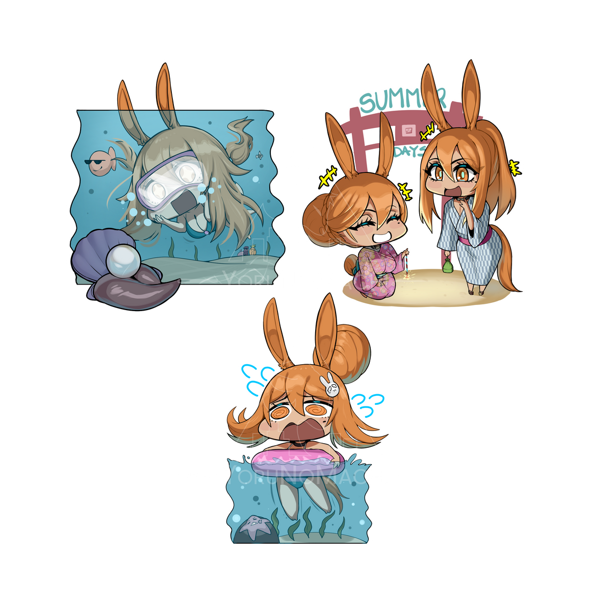 Roz Sticker Bundle – Yorunomachi