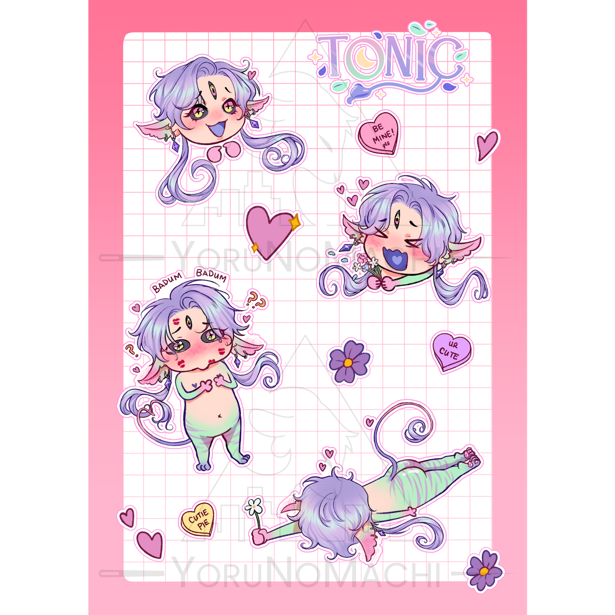 Tonic Valentine's Day Stickersheet – Yorunomachi