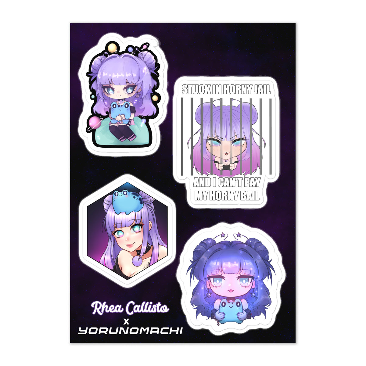 Rhea Sticker Sheet – Yorunomachi